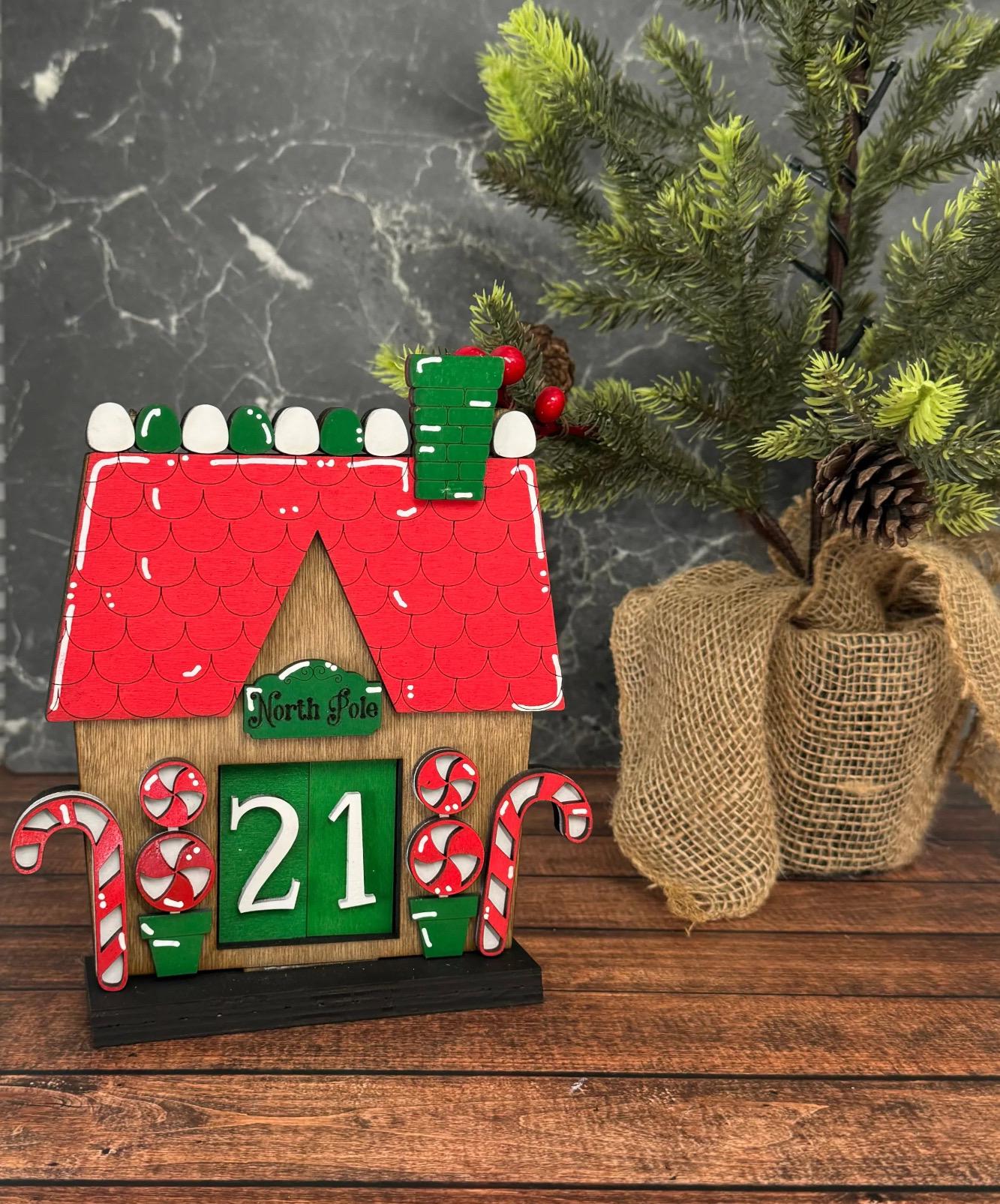 Gingerbread House Christmas Countdown – Nifty Decor & More